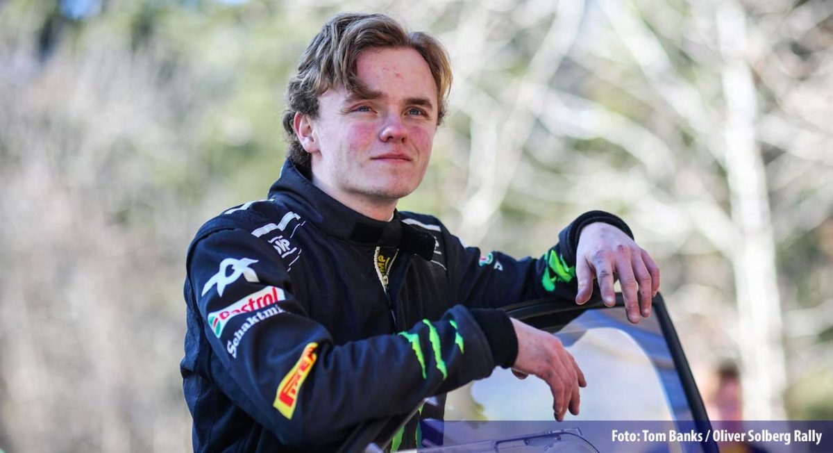 Oliver Solberg efter topptiderna i Rallye Monte Carlo 2023 ...